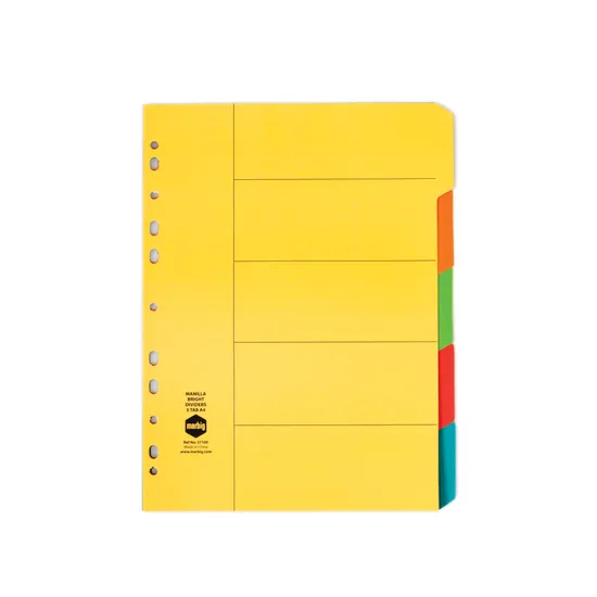 Dividers 5 Tab A4