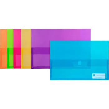 Marbig Polypick Foolscap Wallet Astd Col