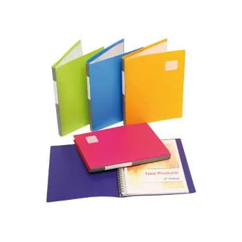 Refillable Display Books Assort Colours A4 Pack 12