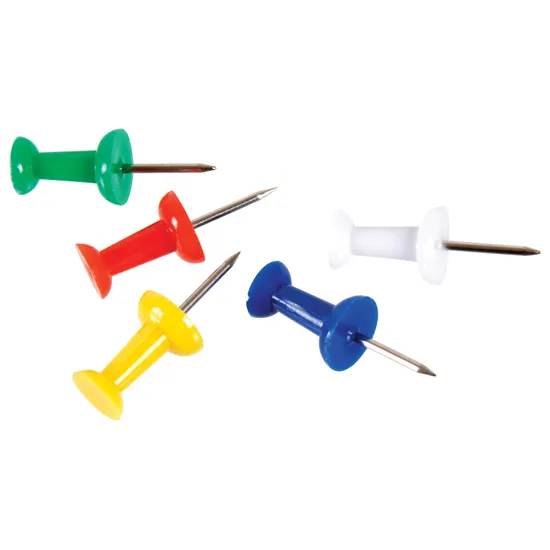 Push Pins Assorted Colours - Pack of 30