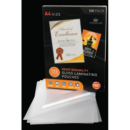Gbc Pouch Signature 125mic A4- Pack of 100