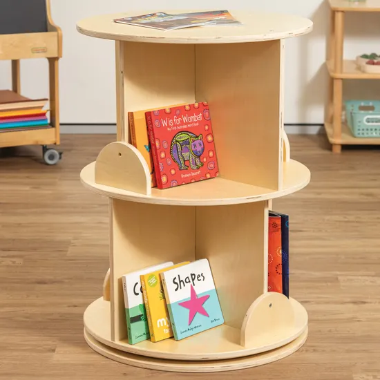 Stockholm Spaces Rotating Book Shelf