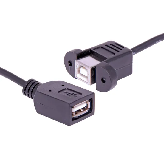 USB Type B Socket to USB Type A Socket 160mm