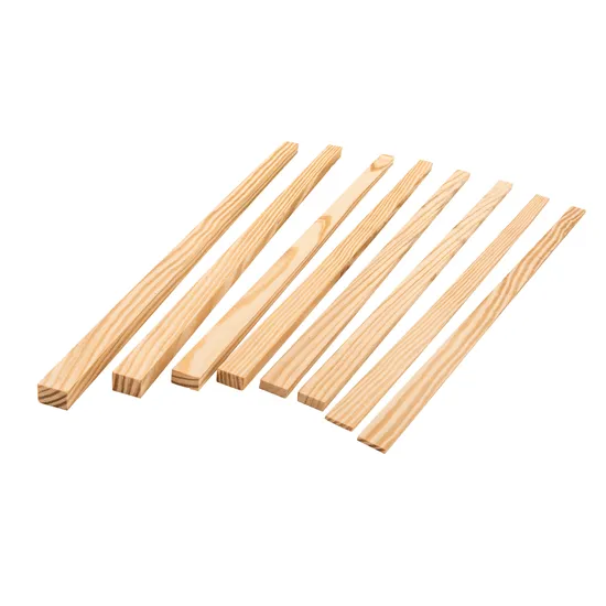 Hardwood Clay Strips - Pack of 8 - 60cm Long