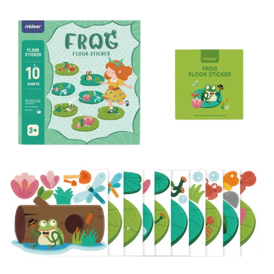 Frog Hopscotch Floor Sticker Set
