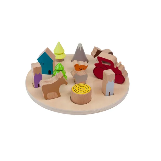 3D Puzzle Farm Block Play Set