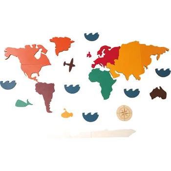 Continents Map Puzzle