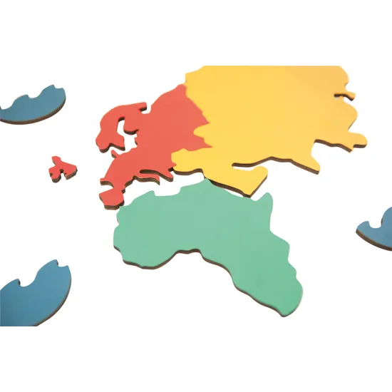 Continents Map Puzzle