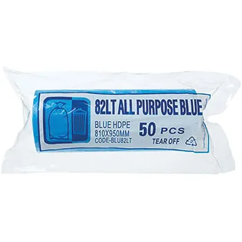 All Purpose Blue Bin Liner 82L - Roll of 50