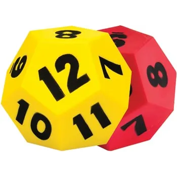Teachables Soft Foam Dice Set – 12-Sided, Set of 2