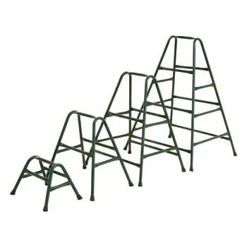 Set of 4 Green A-Frame Trestles 30 cm to 120 cm