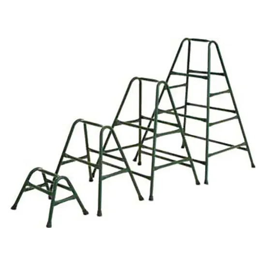 Set of 4 Green A-Frame Trestles 30c to 120cm