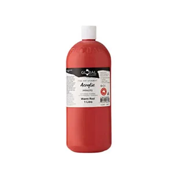 Global Fine Art Student Acrylic, Warm Red - 1L
