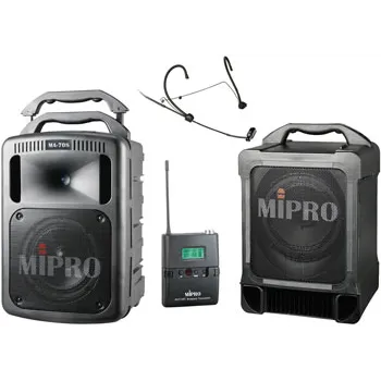 MIPRO Portable PA with Bluetooth & Bodypack & Head