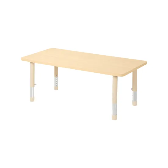 Aurum Spaces Adjustable Height Rectangular Table - Natural - 120 (L) x ...