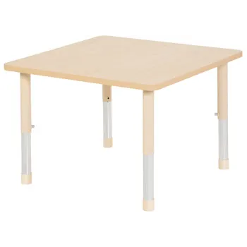 Aurum Spaces - Square Table - 80 x 80 cm - Natural - 57-79.5 cm