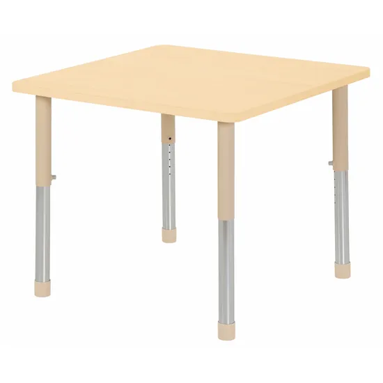Aurum Spaces Adjustable Height Square Table - Natural - 57-79.5 (H) cm