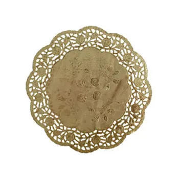 Metallic Paper Doilies Gold - Pack of 50