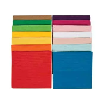 Assorted Corrugated Cardboard Squares 18cm - Pack of 50
