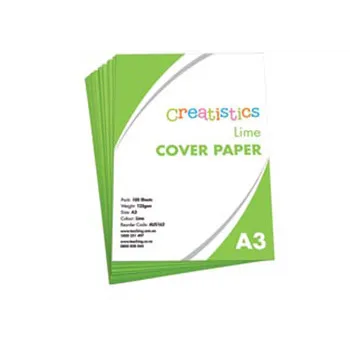 Lime Green Cover Paper A3 120gsm - Pack of 100