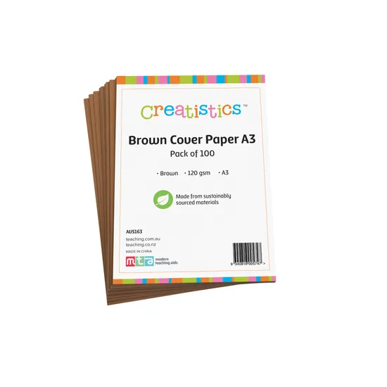 Brown Cover Paper A3 120gsm - Pack of 100