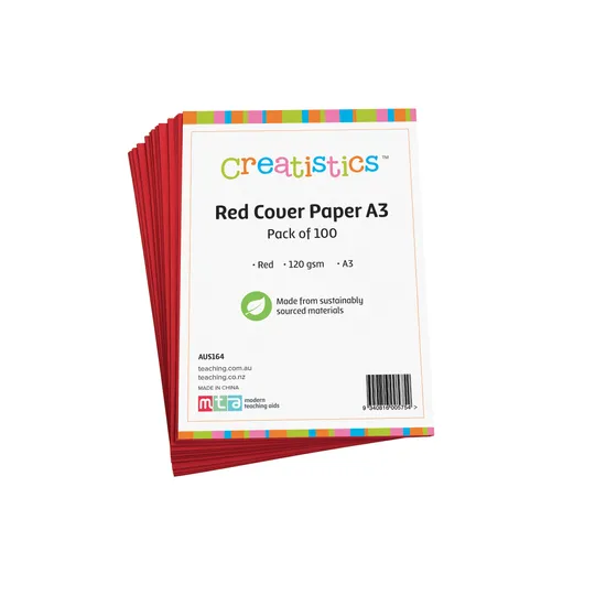 Red Cover Paper A3 120gsm - Pack of 100