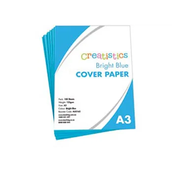 Bright Blue Cover Paper A3 120gsm - Pack of 100