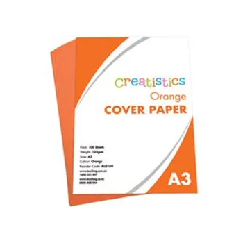 Orange Cover Paper A3 120gsm - Pack of 100