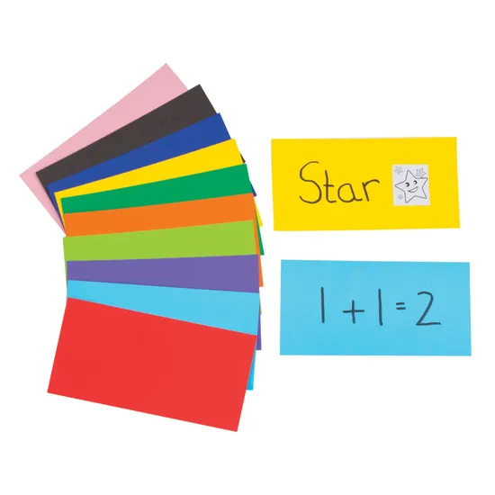Assorted Flash Cards (100 x 200mm) 290gsm - Pack of 100