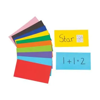 Assorted Flash Cards (100 x 200mm) 290gsm - Pack of 100
