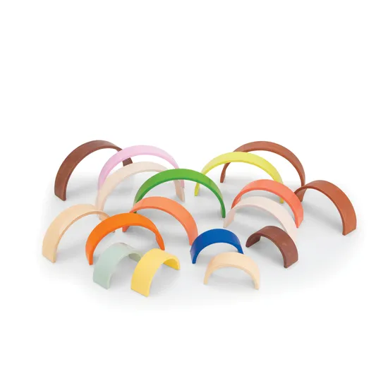 MTA Spaces - Colourful Wooden Arches - 24pc
