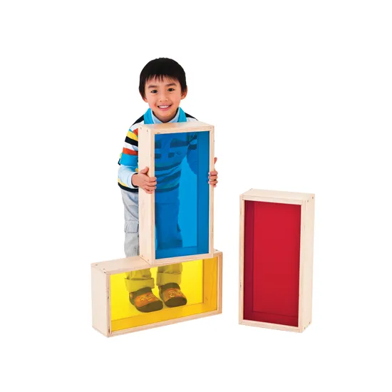 Natural Spaces - Colourful Large Wooden Blocks - 3 Pieces - MTA Catalogue