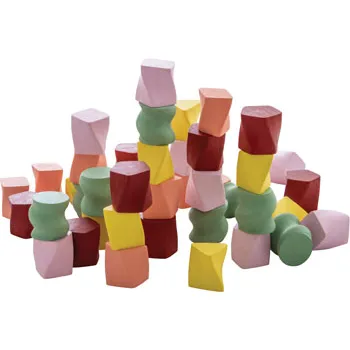 Teachables - Wooden Pastel Blocks - 40 pieces