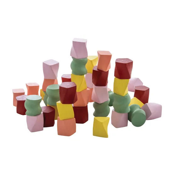 Teachables - Wooden Pastel Blocks - 40 pieces - MTA Catalogue