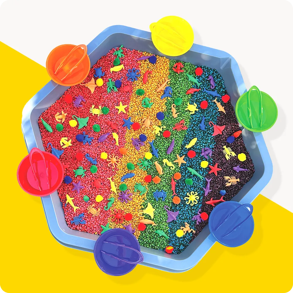 6 hands-on sensory tray activities you’ll LOVE
