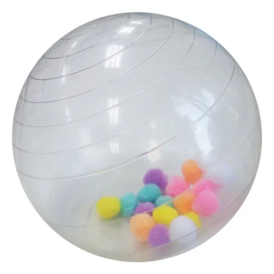 See-Through Sensory Ball Large Pom Poms