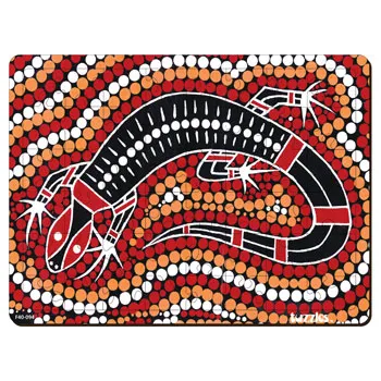 Tuzzles Goanna Dreaming Aboriginal Art Flat Tray Puzzle 25 Pieces