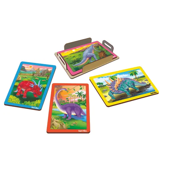Tuzzles Dinosaur Puzzles Set of 4
