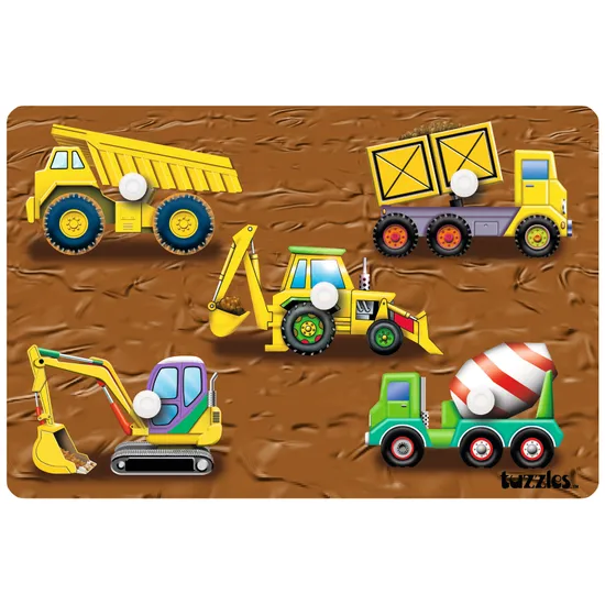 Tuzzles Construction Knob Puzzle 5 Pieces