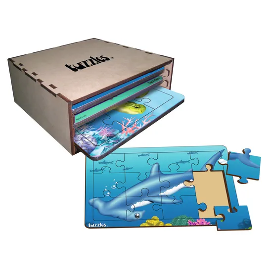 Tuzzles Sealife Set Of 4 Tray Puzzles