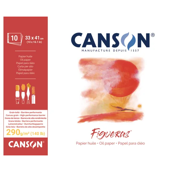 Canvas Paper Pad (330 x 410mm) 290gsm - 10 Sheets