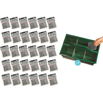 Calculators & Caddy - 12 Digits - Set of 30
