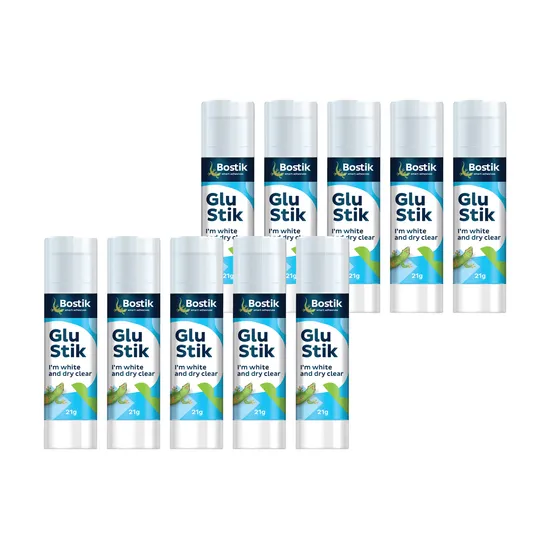 Bostik Glu Stik Clear 21g - Pack of 10