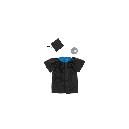 Graduation Gown & Cap Blue Small Set of 10 - MTA Catalogue