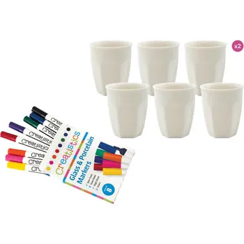 Creatistics Latte Mugs & Markers Value Kit