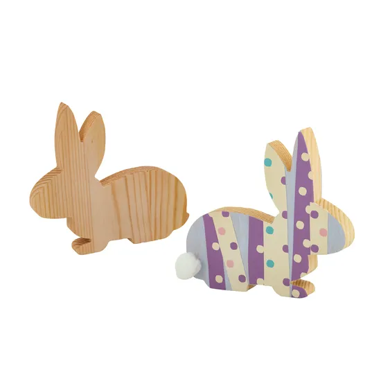 Wooden Bunny - Pack of 10