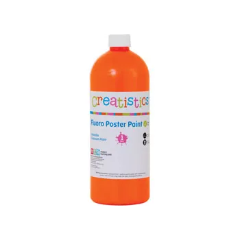 Creatistics Poster Paint Fluoro Orange - 1 L