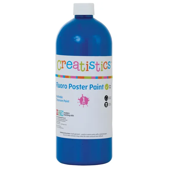 Creatistics Fluoro Poster Paint 1 L – Blue