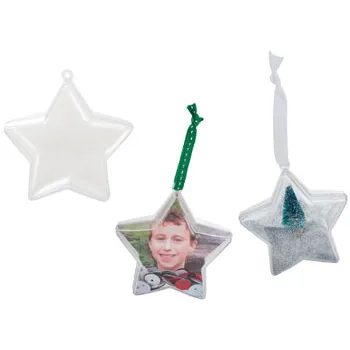Creatistics Plastic Star Ornament - Pack of 10