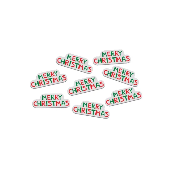 Merry Christmas Foam Stickers - Pack of 100